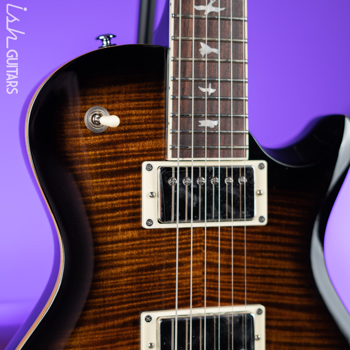 PRS SE McCarty 594 Singlecut Electric Guitar Black Gold Burst Demo – Ish Guitars
