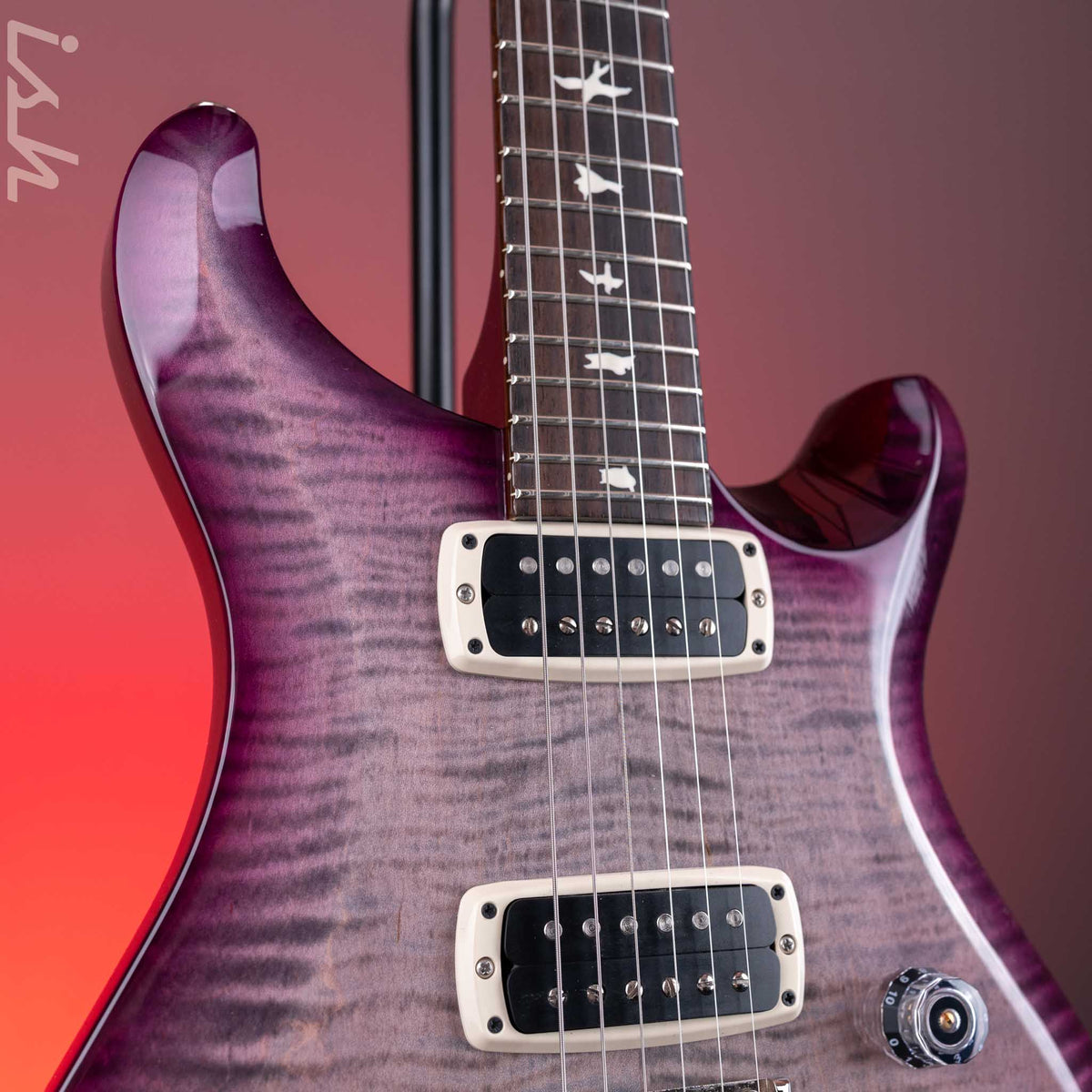 PRS S2 Custom 24-08 Electric Guitar Faded Grey Black Purple Burst – Ish ...