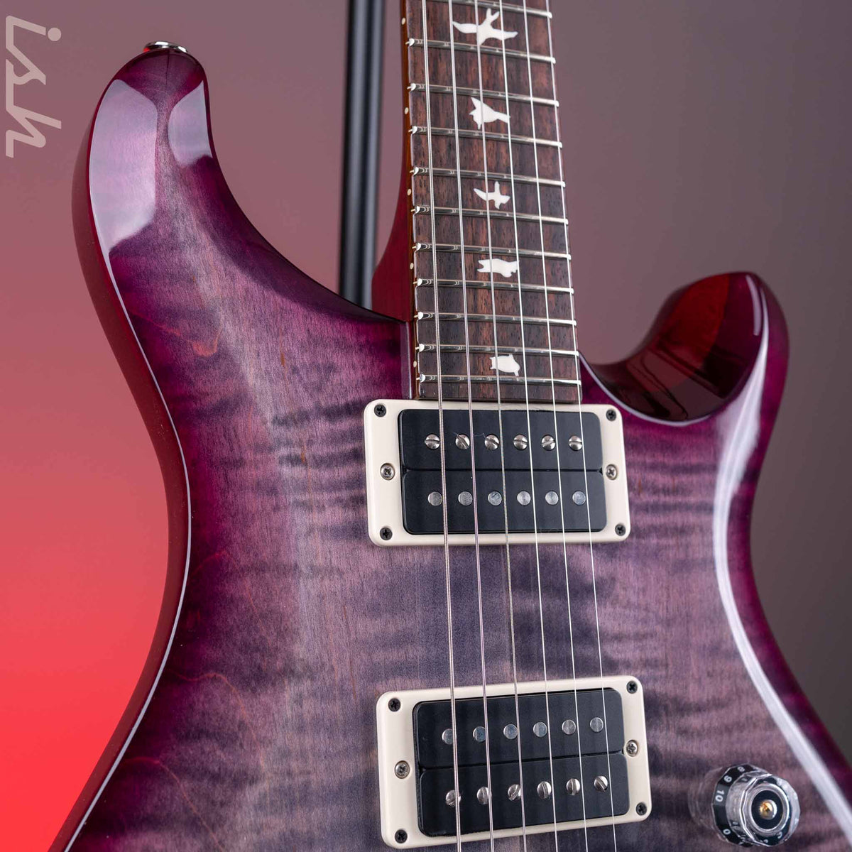 PRS S2 Custom 24 Electric Guitar Faded Gray Black Purple Burst – Ish ...
