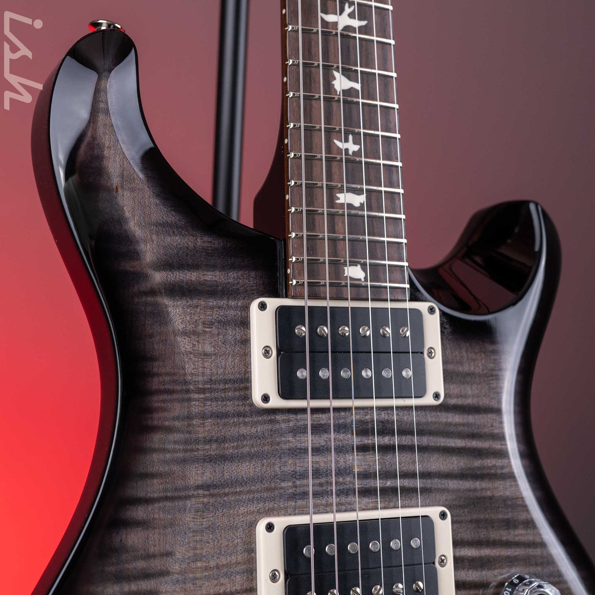 PRS S2 Custom 24 Electric Guitar Faded Gray Black Burst – Ish Guitars