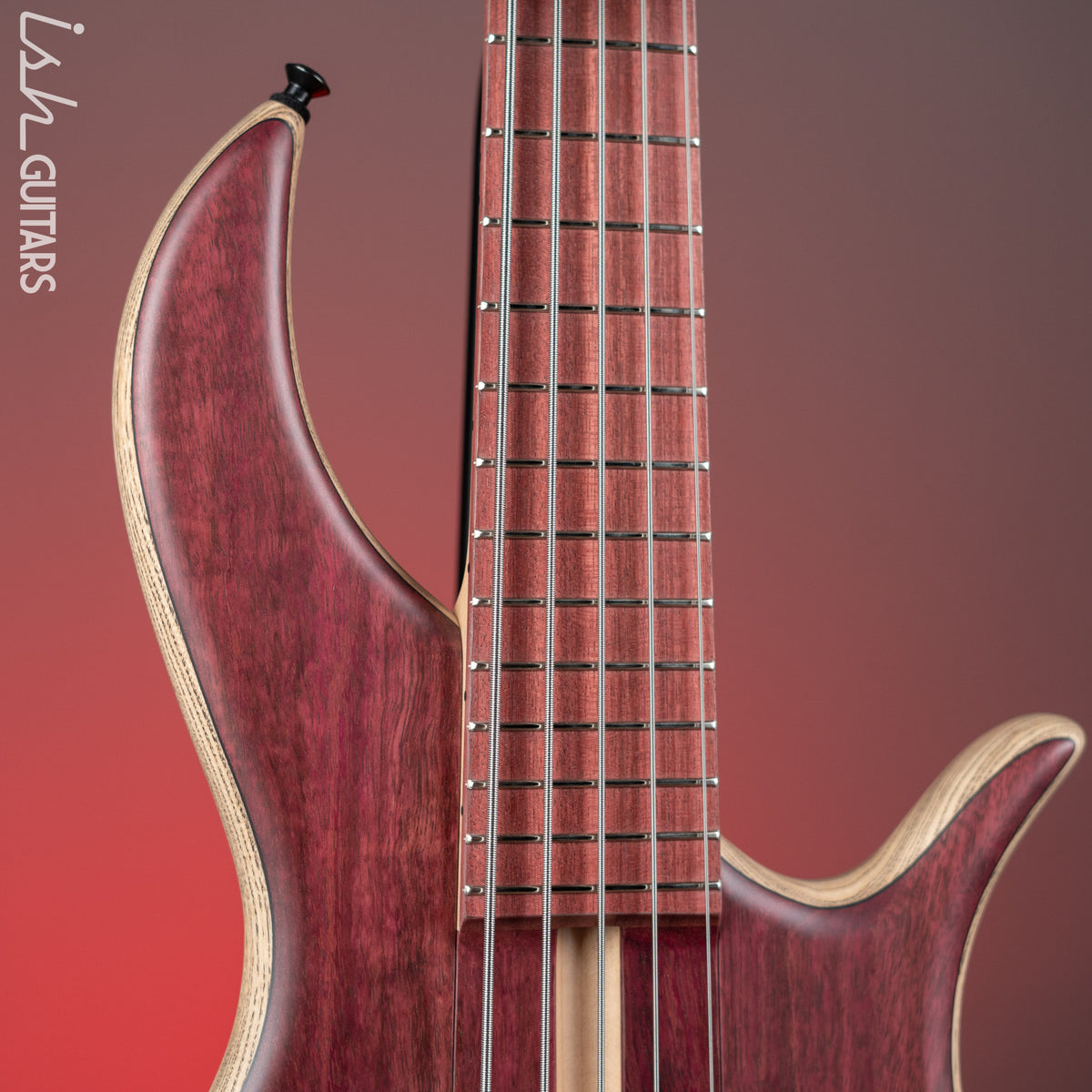 F Bass BN5 5-String Bass Natural Purpleheart – Ish Guitars