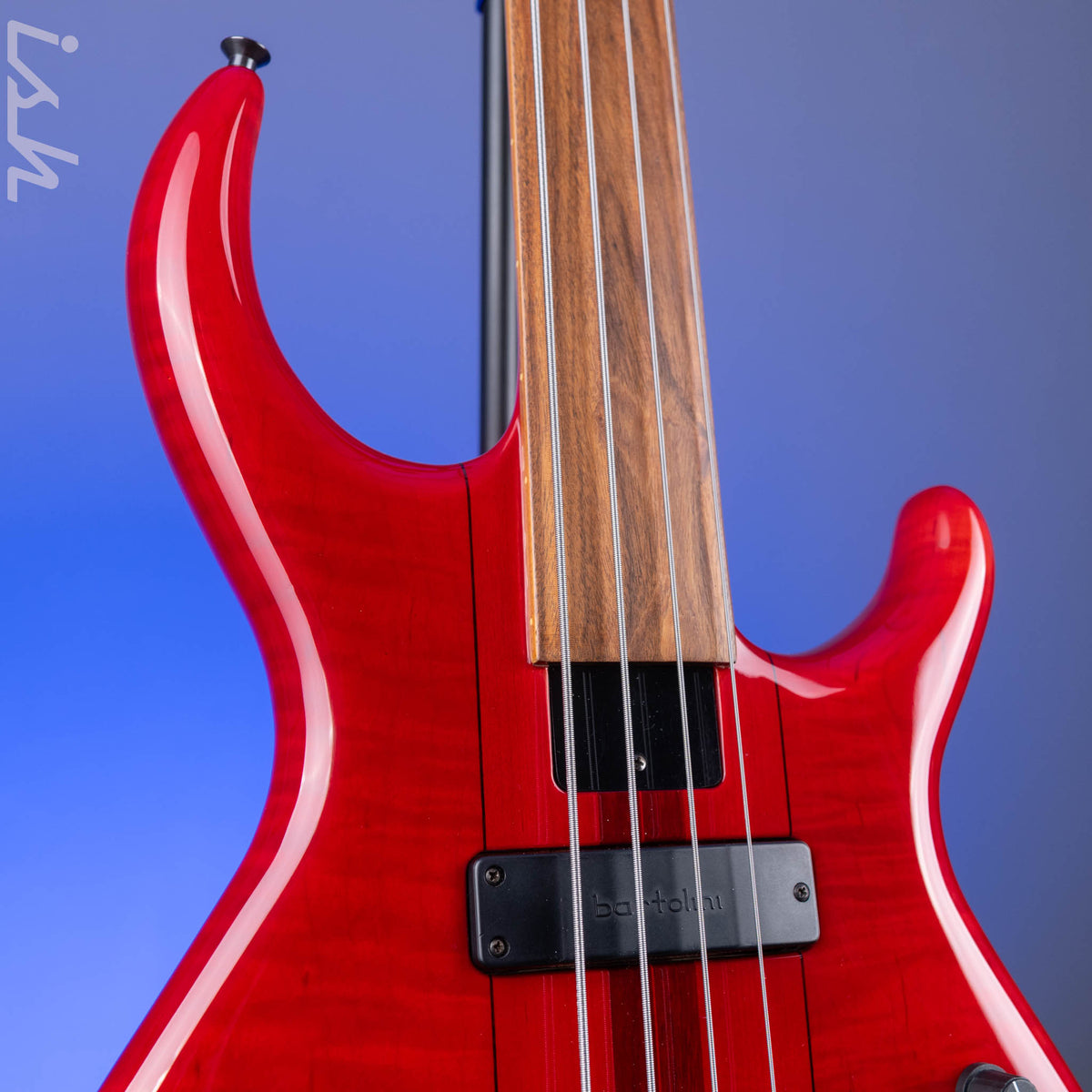 1996 Tobias Basic 4 Fretless Red – Ish Guitars