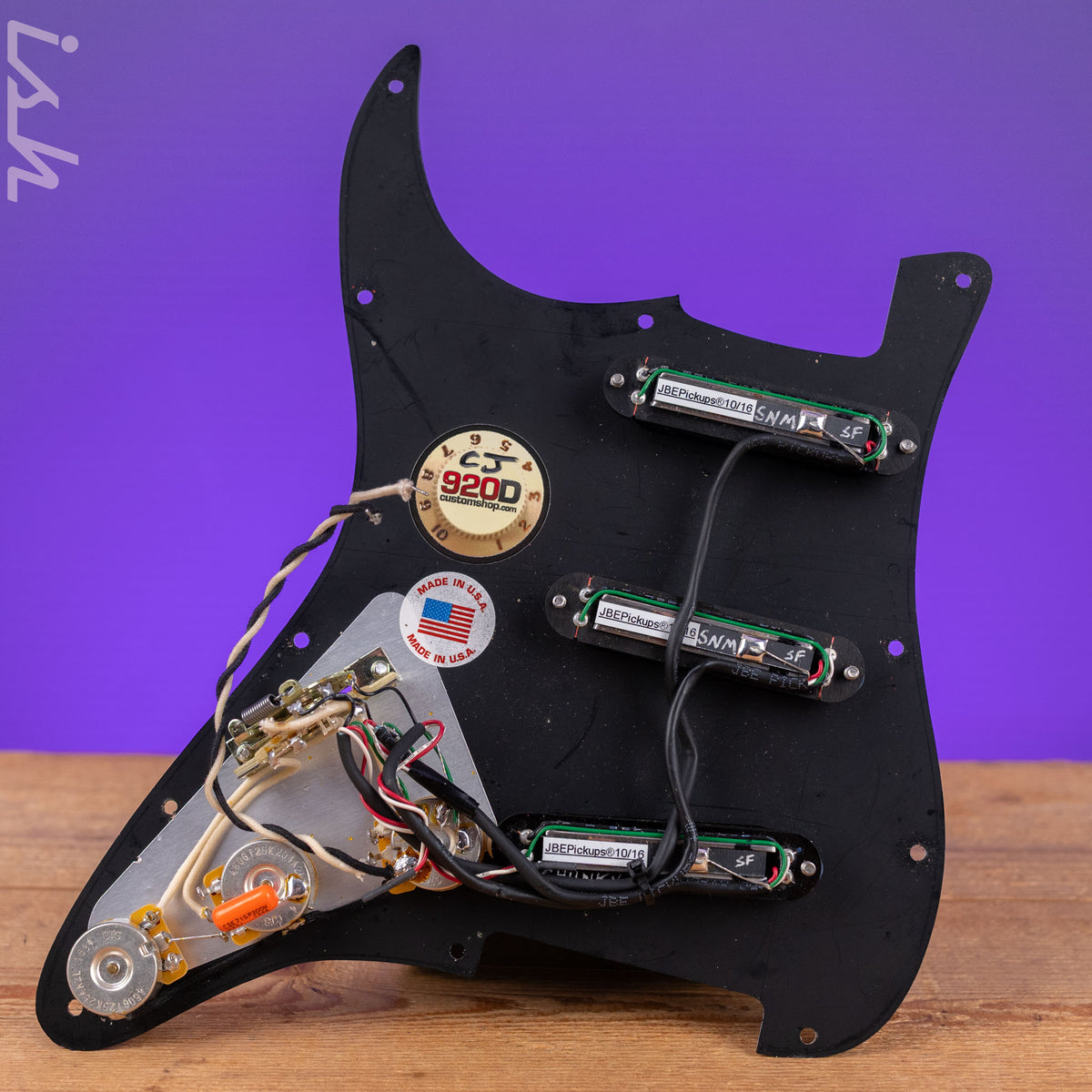 American Strat '62 Style Black Pick Guard w/ JBE Pickups SDLX S-Style ...