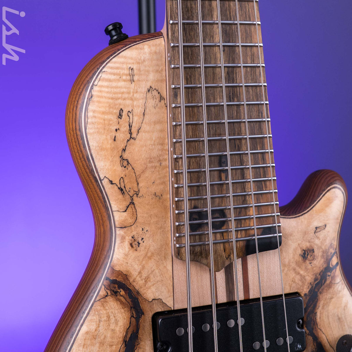 Mayones Cali 5 Mini Bass Spalted Maple – Ish Guitars