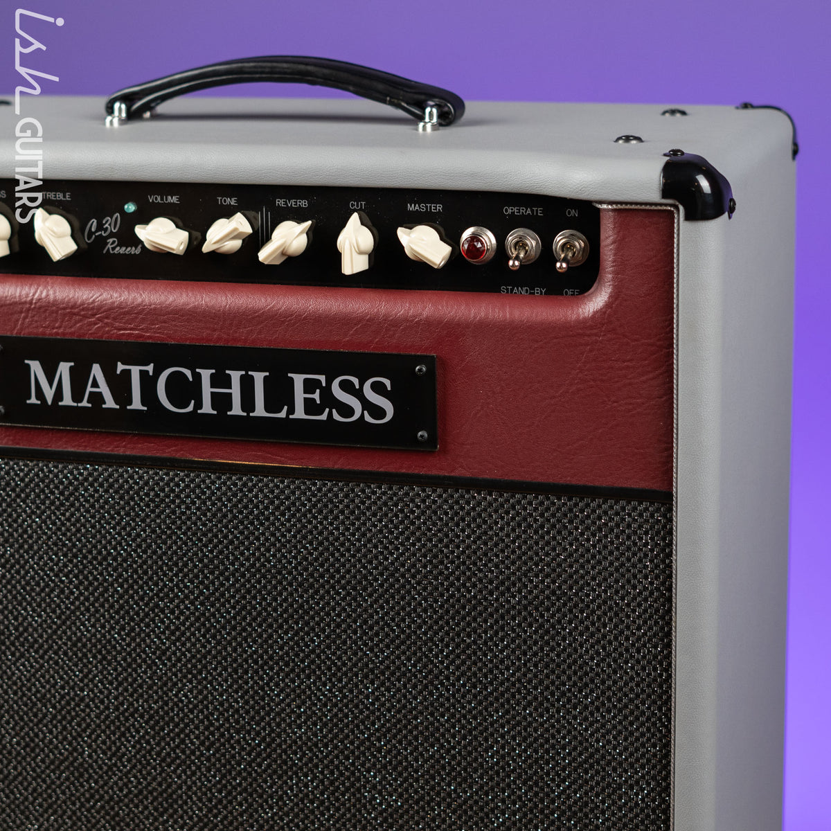 Matchless SC-30 Reverb Guitar Amp Dark Grey/ Dark Burgundy/ Silver Dem ...