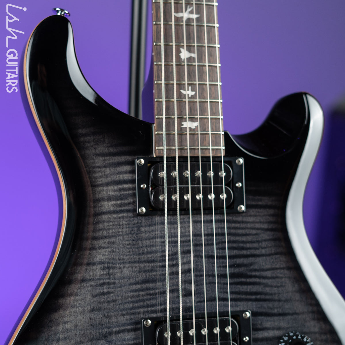 PRS SE 277 Baritone Electric Guitar Charcoal Burst – Ish Guitars
