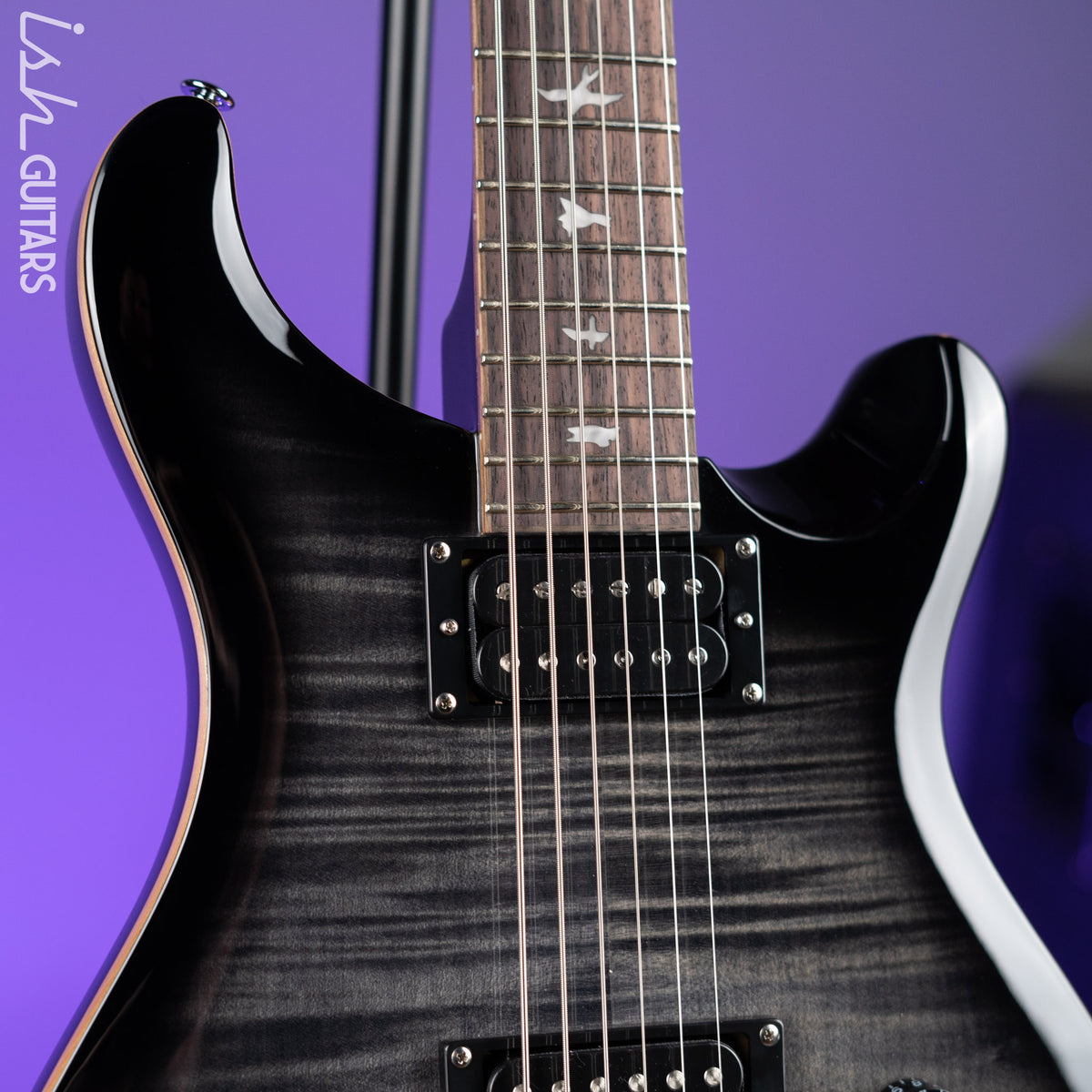 PRS SE 277 Baritone Electric Guitar Charcoal Burst – Ish Guitars