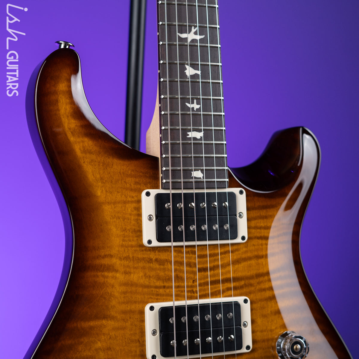 PRS CE 24 Electric Guitar Black Amber – Ish Guitars