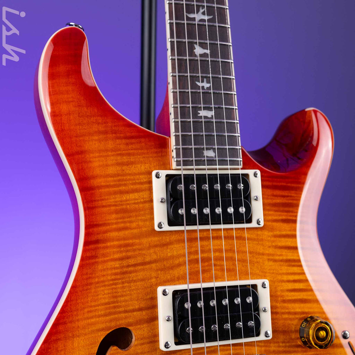 PRS SE Custom 24 Semi-Hollow Piezo Vintage Sunburst *2025 Release ...
