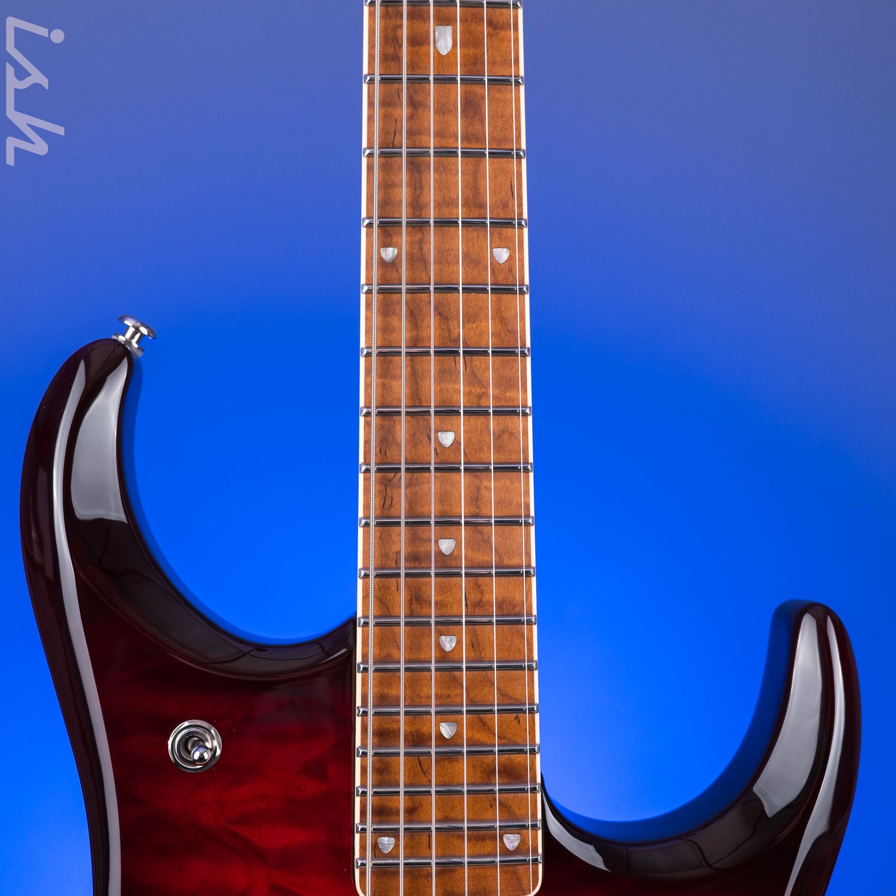 Ernie Ball Music Man BFR John Petrucci JP15 Baritone 6 Cherry Creamsic ...