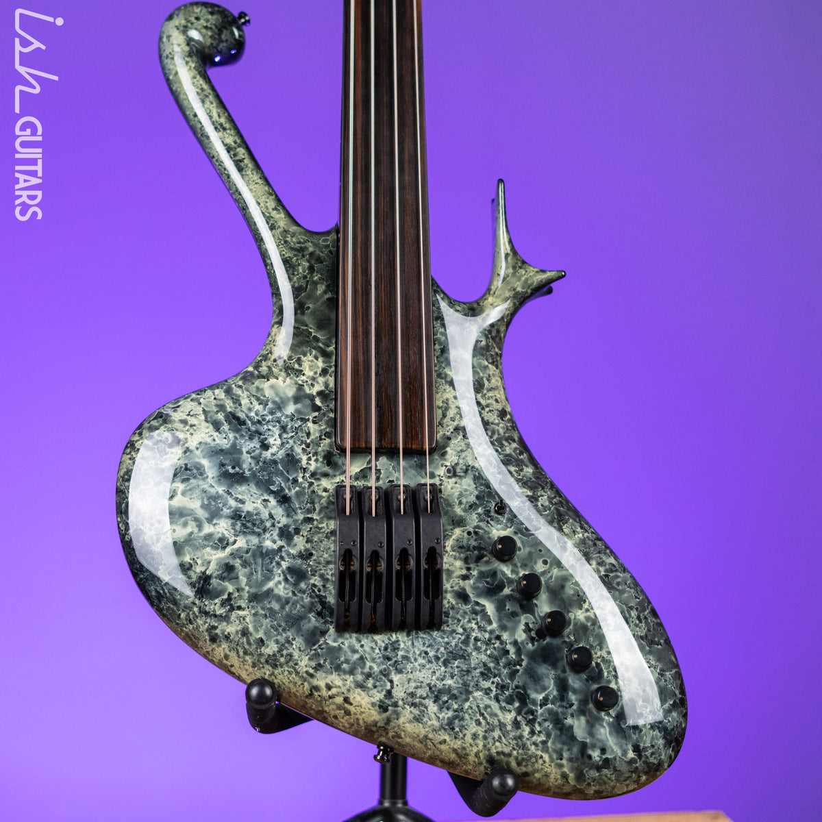 2002 Ritter Raptor Fretless 4-String Bass Marble – Ish Guitars