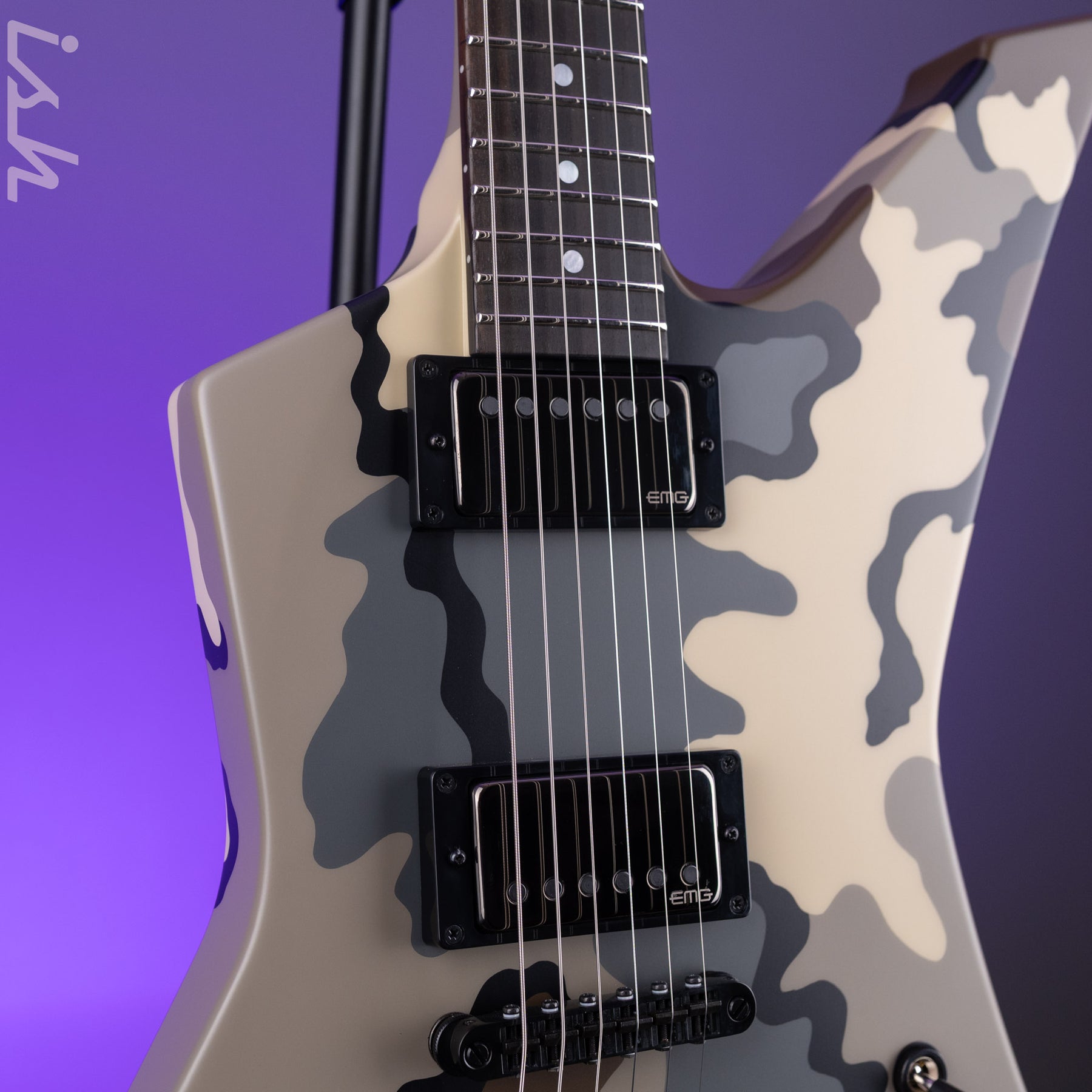 ESP Snakebyte Camo James Hetfield Signature Electric Guitar – Ish Guitars