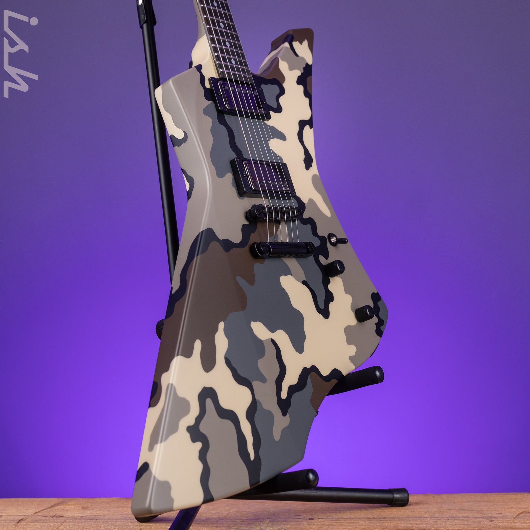 ESP Snakebyte Camo James Hetfield Signature Electric Guitar – Ish Guitars