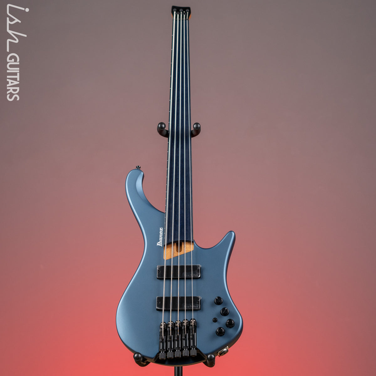 Ibanez EHB1005F Standard 5-String Fretless Multi-Scale Bass Arctic Oce ...