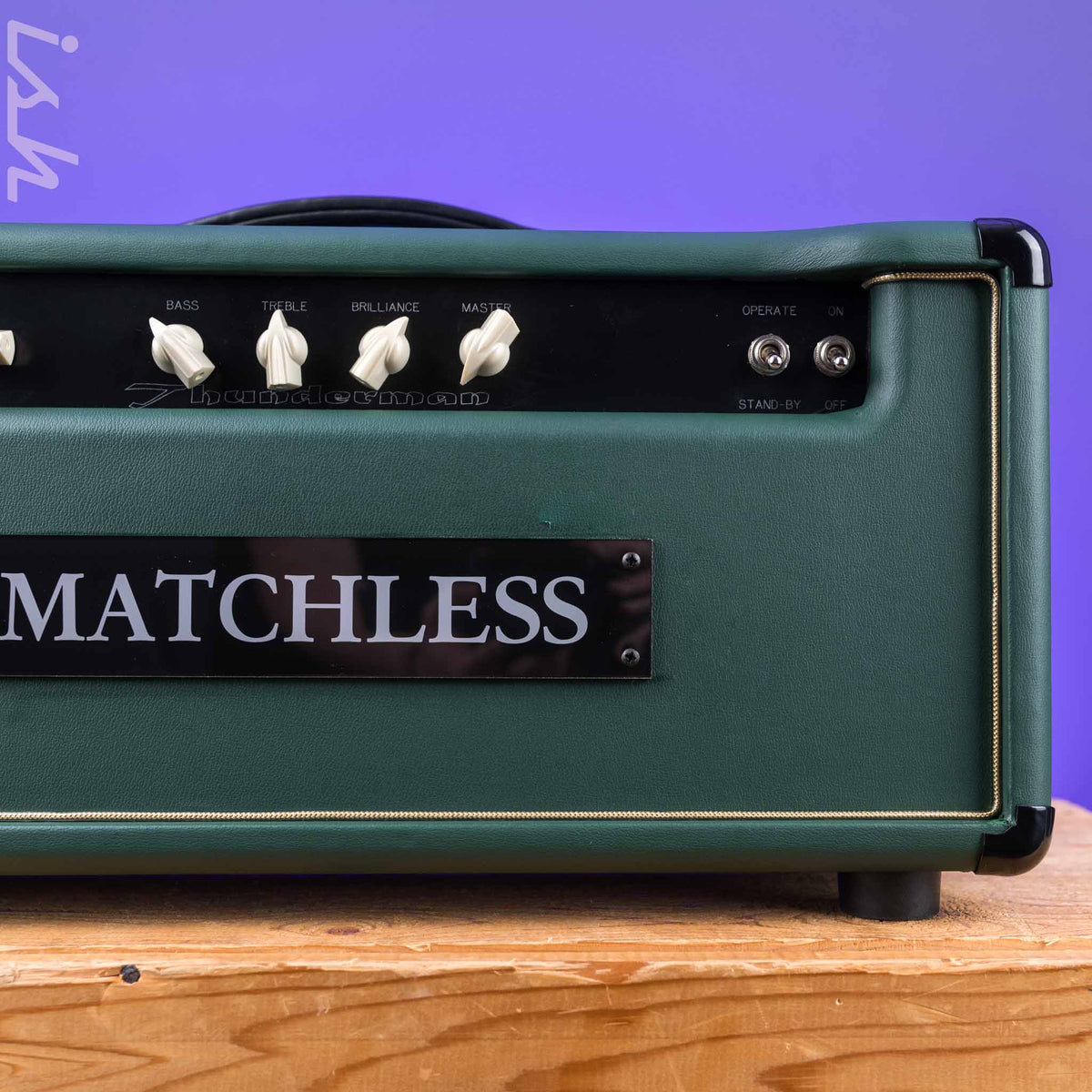 Matchless Thunderman 45W Bass Amp Custom Green Tolex – Ish Guitars