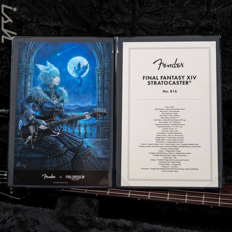 2022 Fender Final Fantasy XIV Stratocaster Limited Edition Black – Ish ...