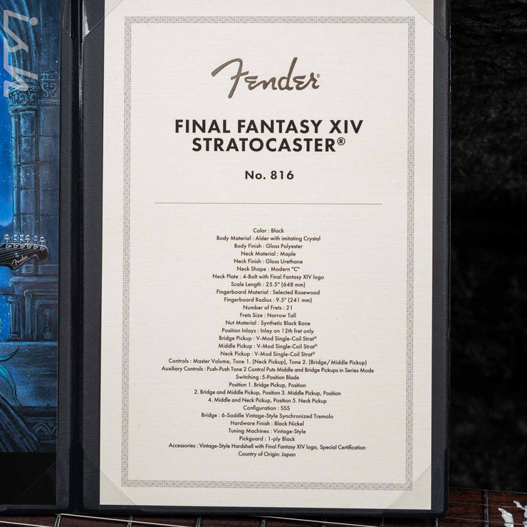 2022 Fender Final Fantasy XIV Stratocaster Limited Edition Black – Ish ...