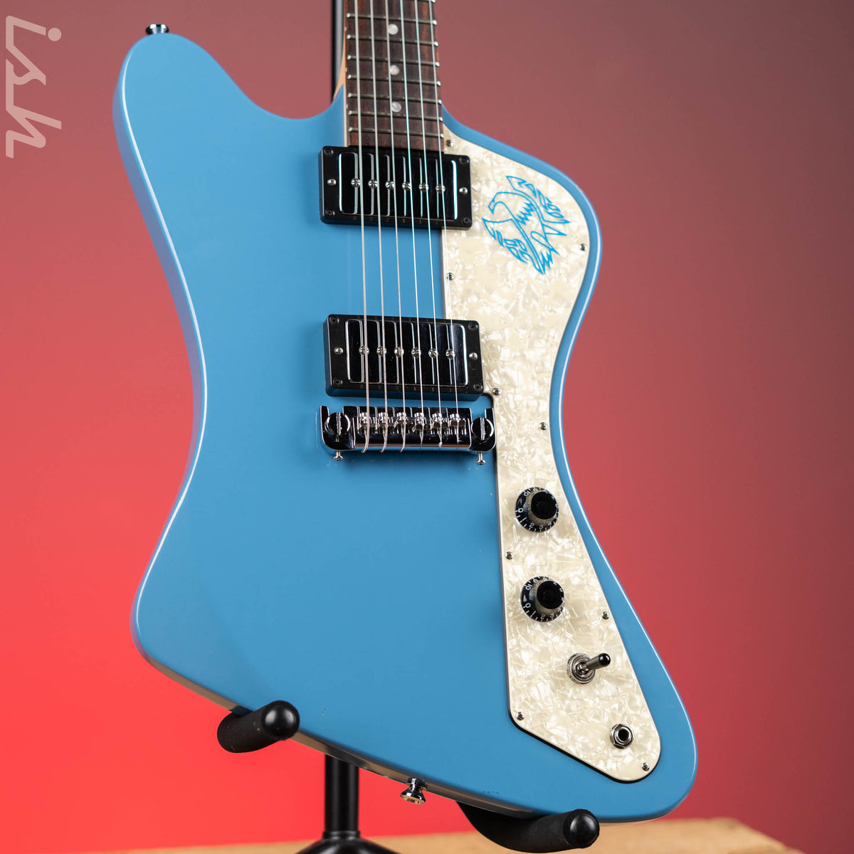2017 Gibson Firebird Zero Electric Guitar Pelham Blue – Ish Guitars