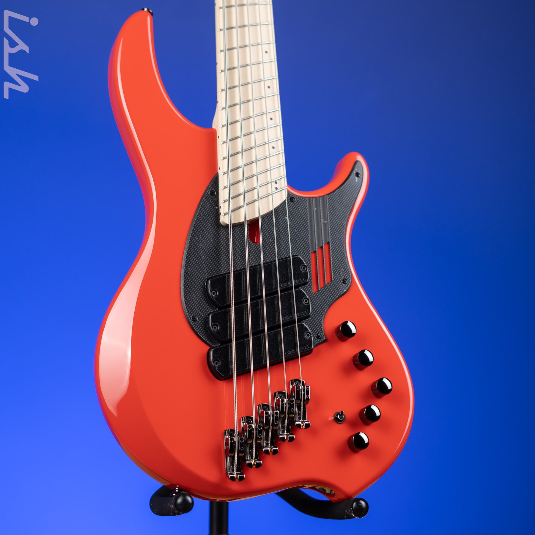 Dingwall NG-3 5-String Bass Fiesta Red – Ish Guitars