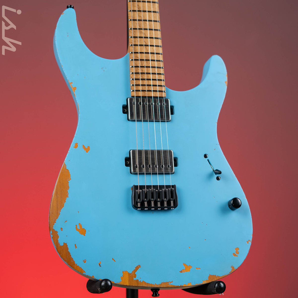 Mayones Aquila Aged 6 Monolith Daphne Blue Nitro – Ish Guitars