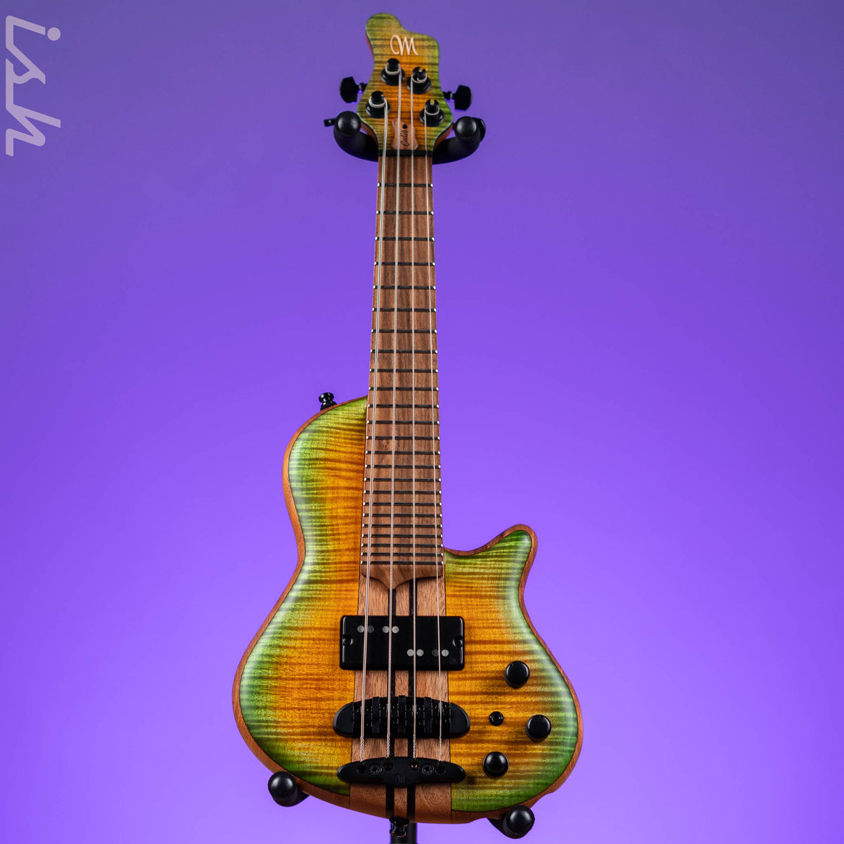 Mayones Cali 4 Bass Flamed Maple 3A Greenburst Matte NAMM 2024 – Ish ...