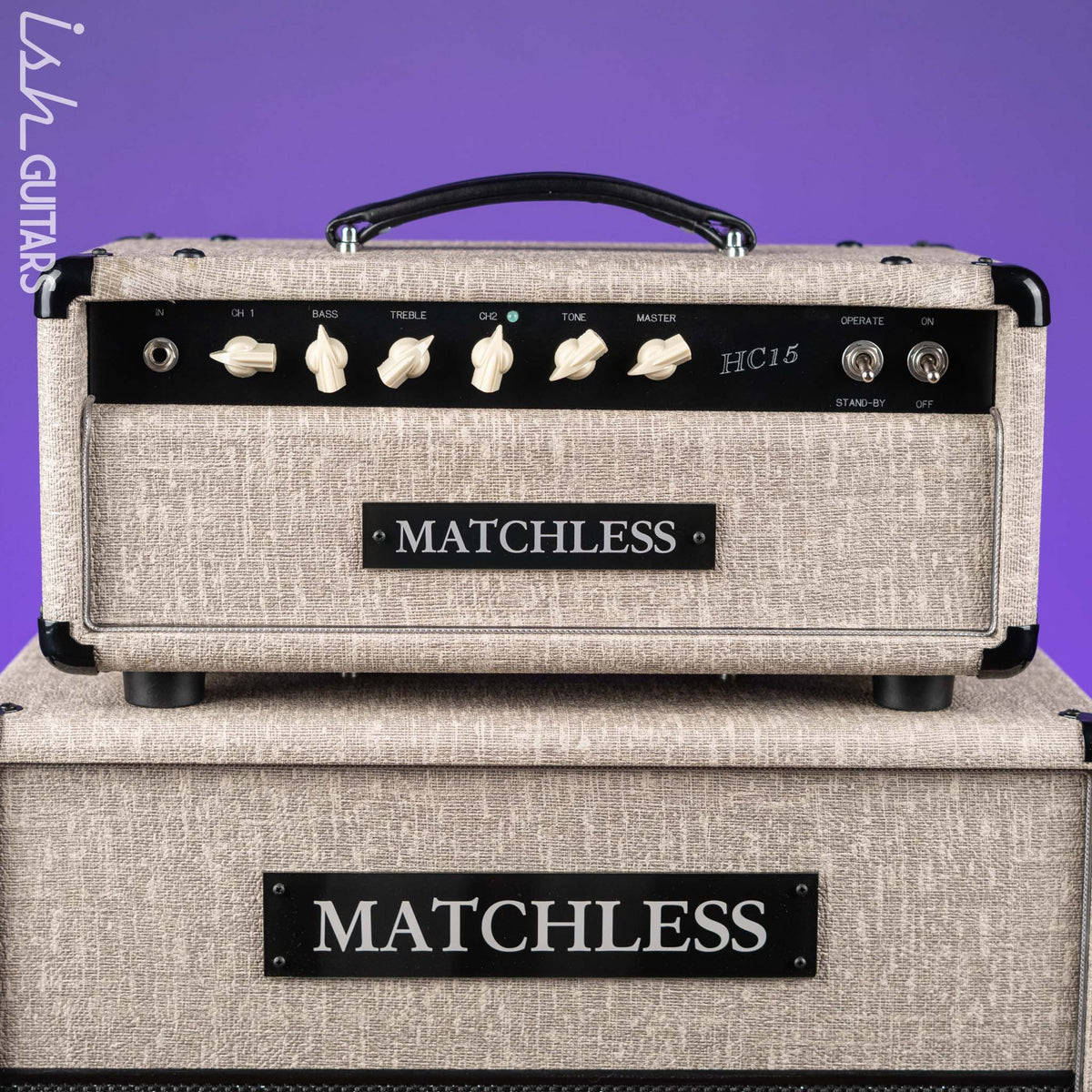 Matchless HC-15 Amplifier Head & ESS 1x12 Cabinet Fawn – Ish Guitars