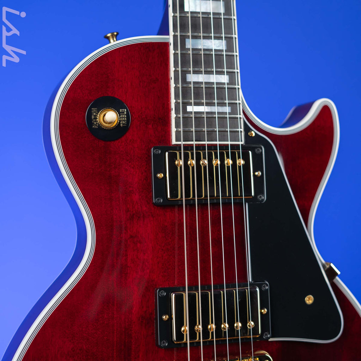 2021 Gibson Les Paul Custom Wine Red w/ Gold Hardware – Ish Guitars