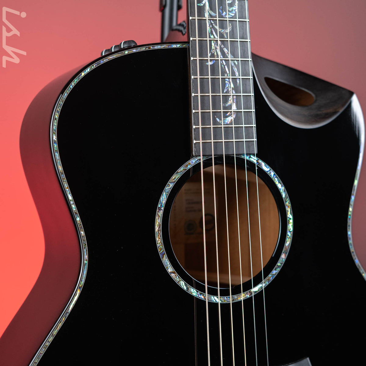 2022 Taylor Custom GS Black Gloss – Ish Guitars