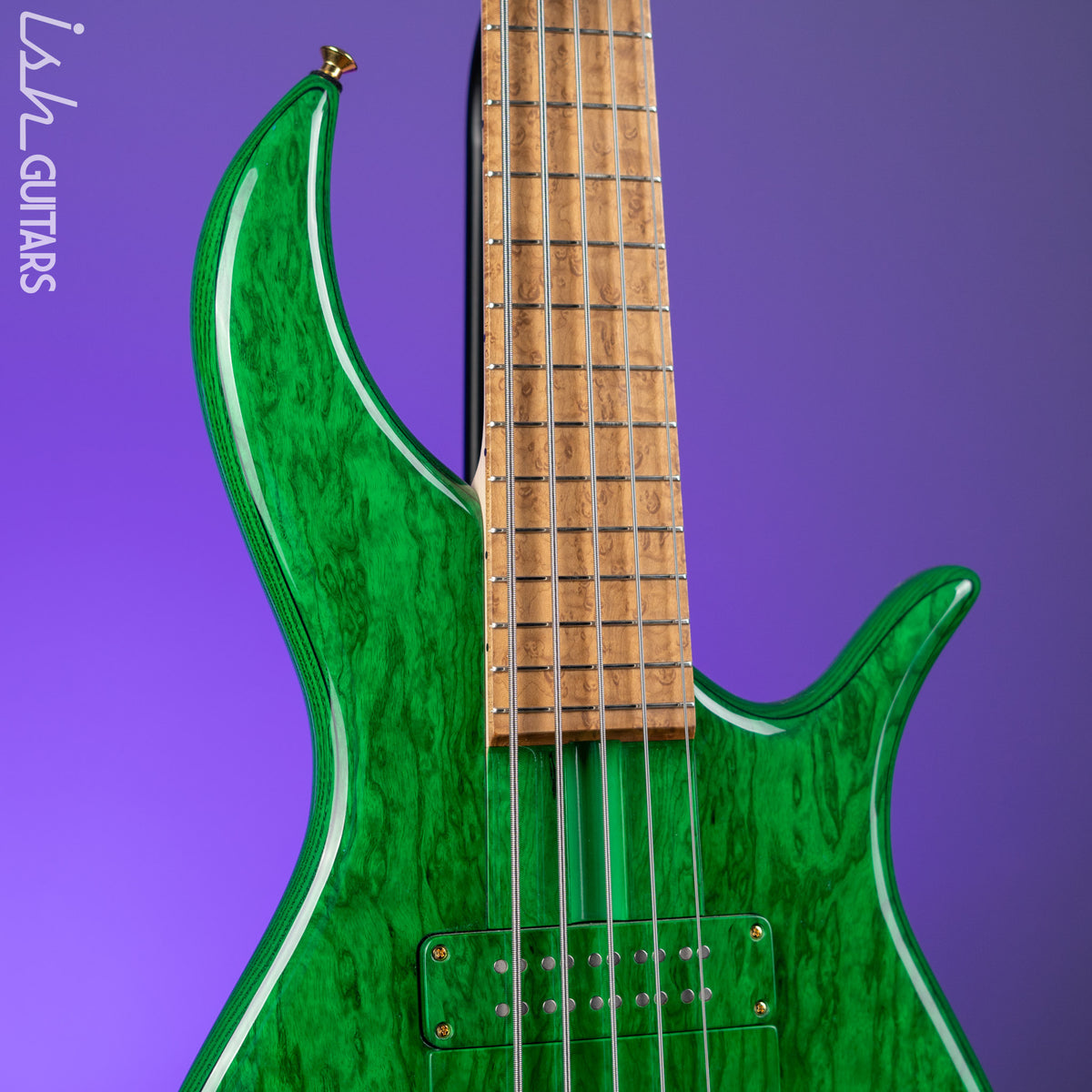 F Bass Deluxe BN5 5-String Bass Transparent Green – Ish Guitars