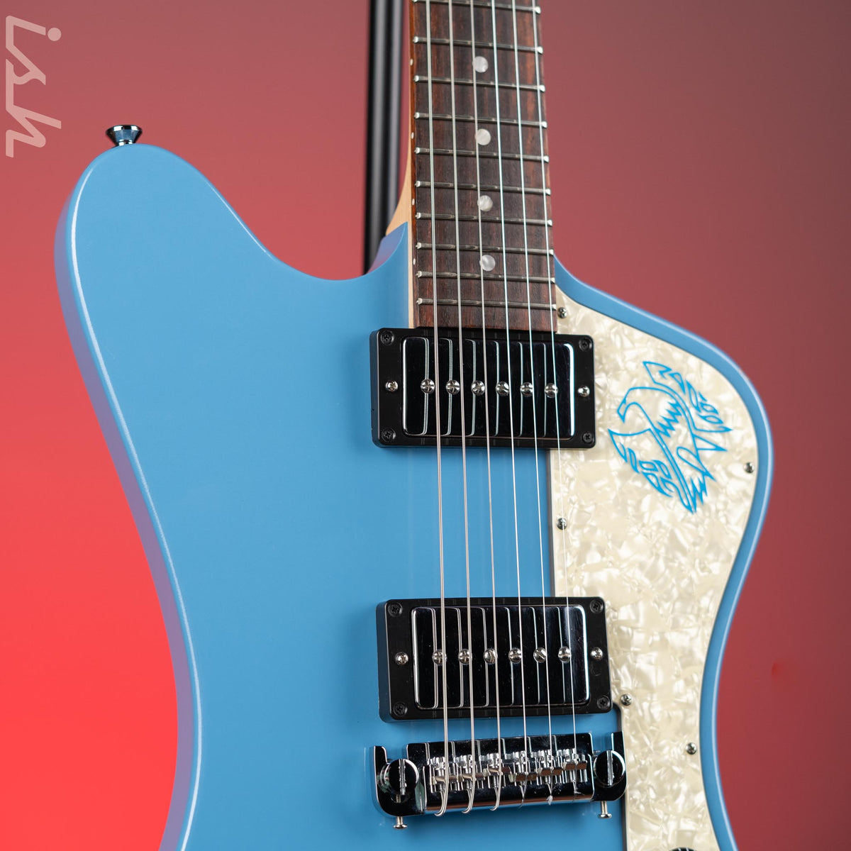 2017 Gibson Firebird Zero Electric Guitar Pelham Blue – Ish Guitars