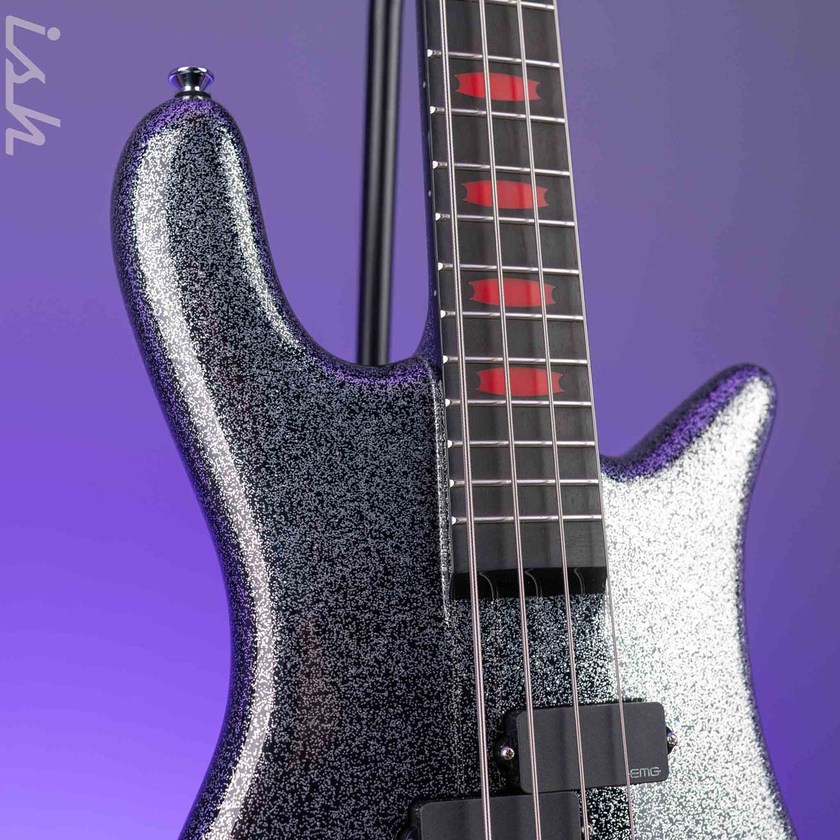 Spector Euro4LX Rachel Bolan Signature Black Metallic Flake – Ish Guitars