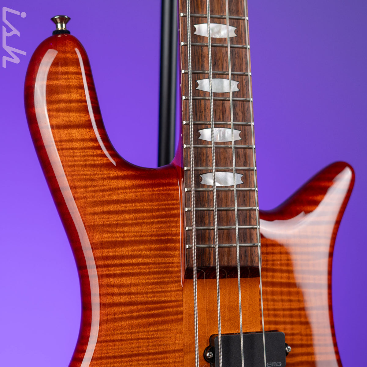 2015 Spector Euro4LX 4-String Bass Amber Hazlab Preamp – Ish Guitars