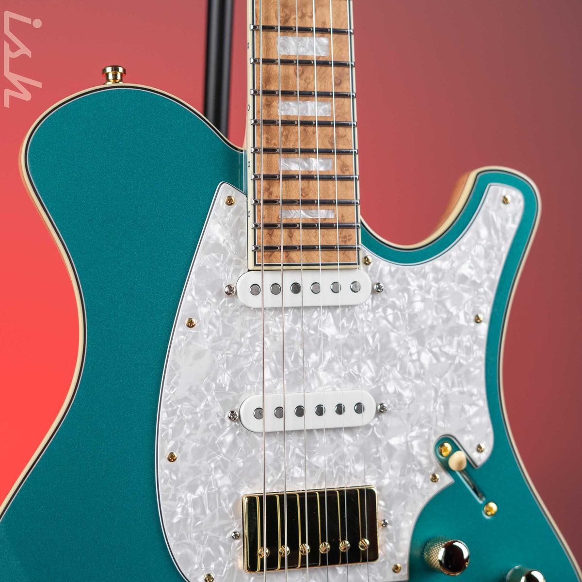 Mayones Legend V22 6 Metallic Sherwood Green NAMM 2024 – Ish Guitars
