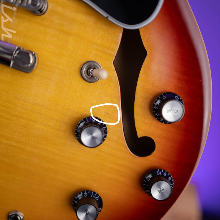 2020 Epiphone ES-335 Figured Semi-Hollow Raspberry Tea Burst – Ish Guitars