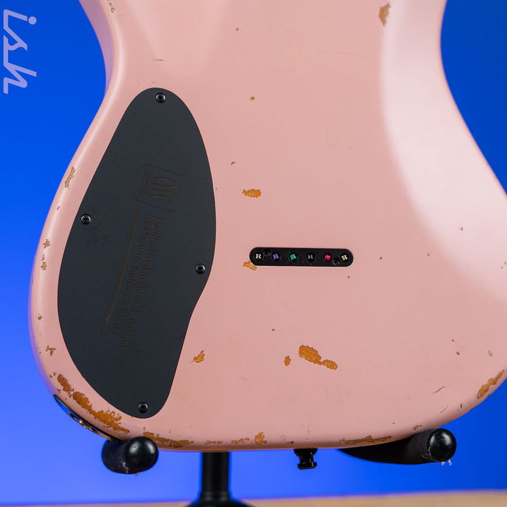 Mayones Duvell Elite Aged 6 Monolith Shell Pink Nitro – Ish Guitars