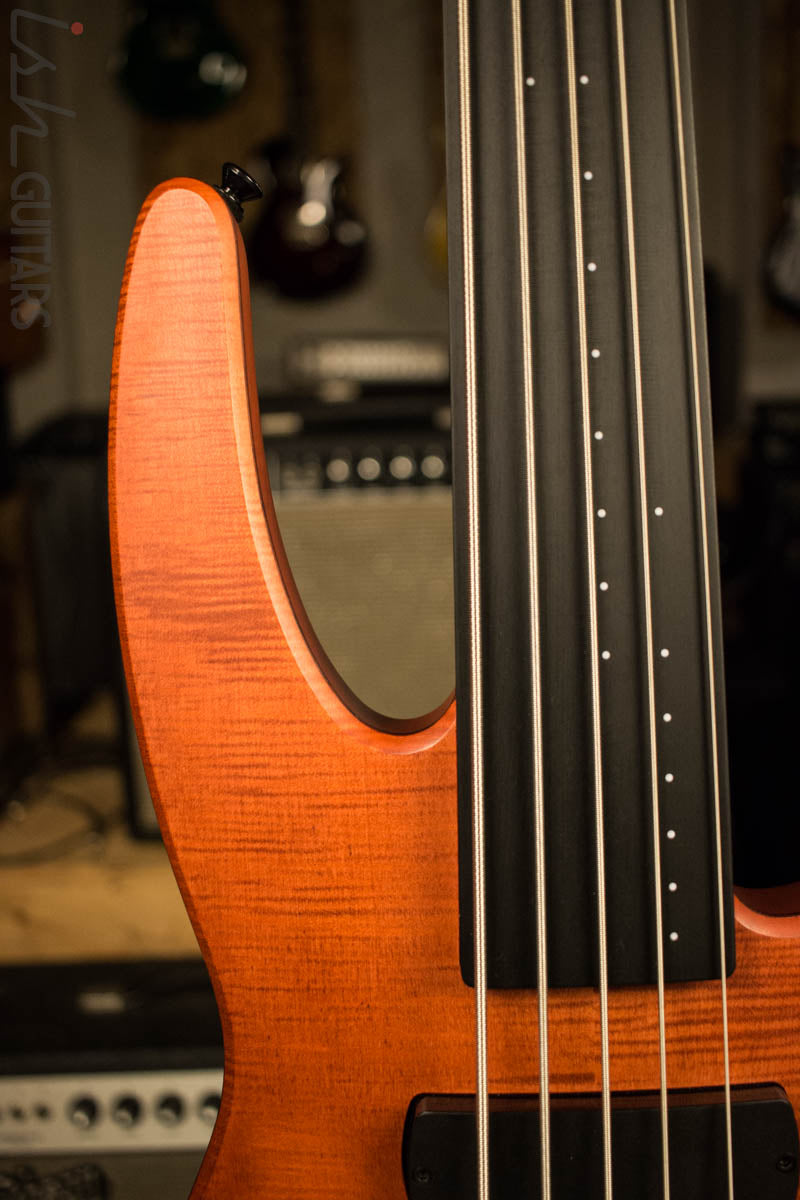 NS Designs CR5 Radius Electric Bass 5 String Fretless Piezo – Ish Guitars