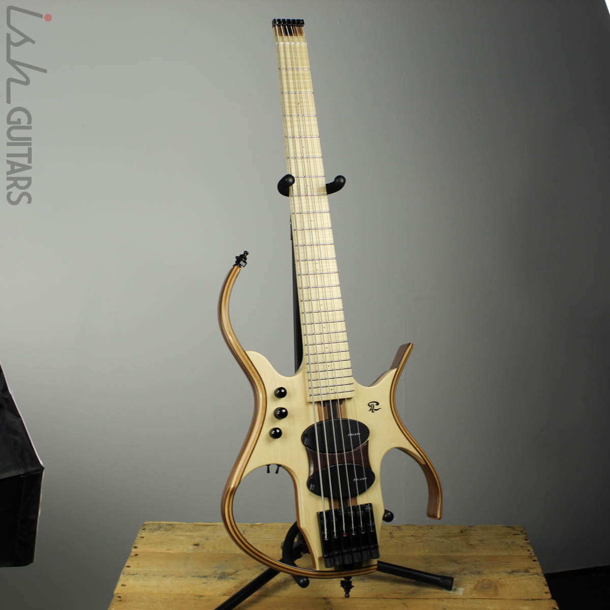 Paul Lairat Stega 6 Headless Figured Maple Fretboard Bass Guitar – Ish ...