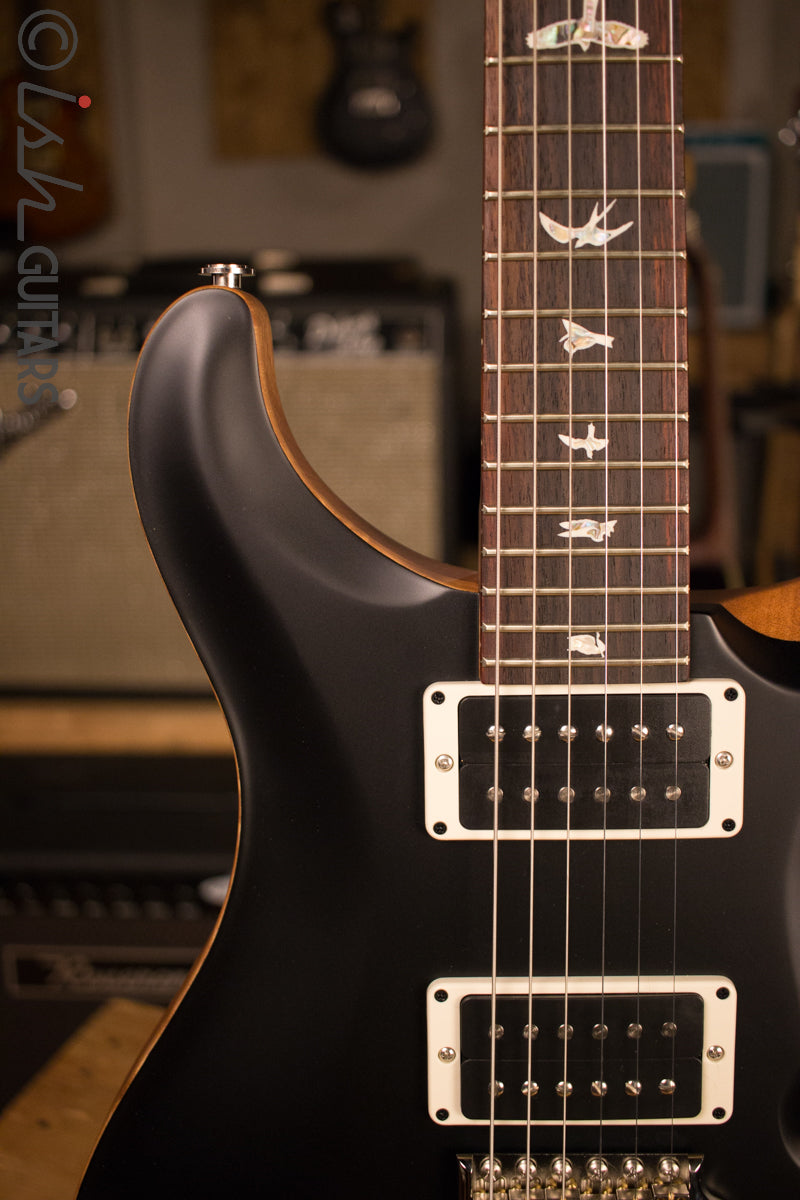 PRS Custom 24 Custom Color Matte Black Natural Back – Ish Guitars
