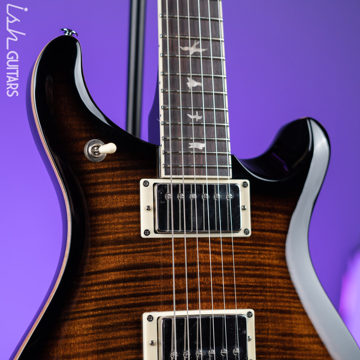 PRS SE McCarty 594 Electric Guitar Black Gold Sunburst – Ish Guitars