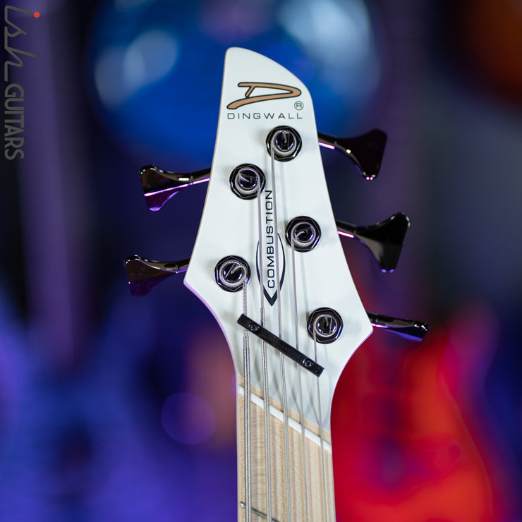 Dingwall NG-3 5-String Bass Ducati White – Ish Guitars
