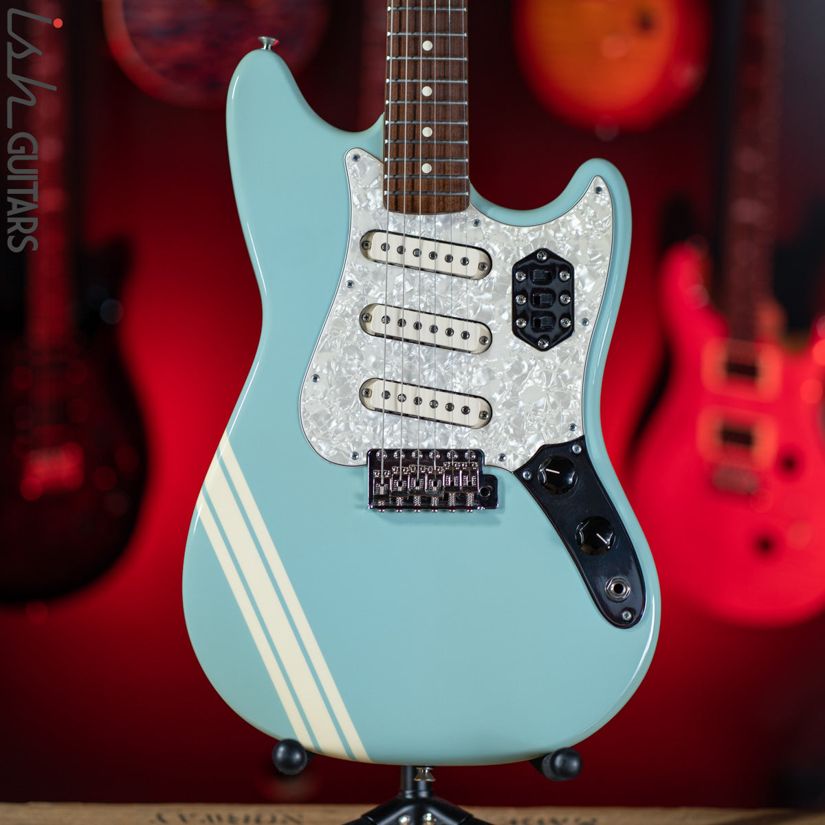 2002-2003 Fender Cyclone II MIM Daphne Blue – Ish Guitars
