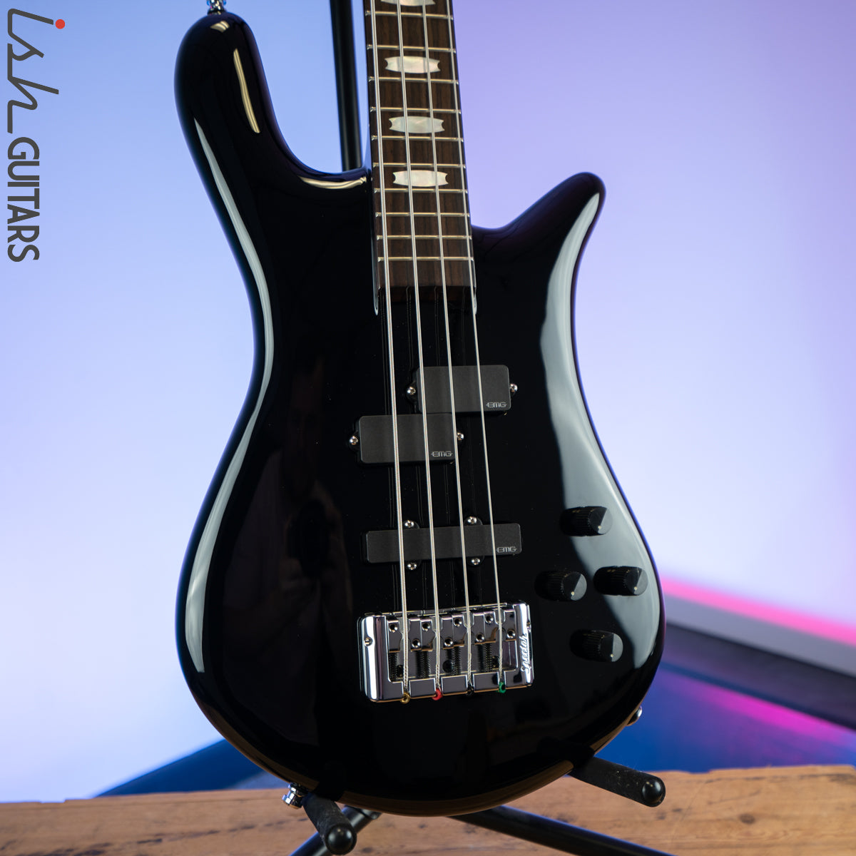 Spector Euro 4 Classic Solid Black Gloss – Ish Guitars