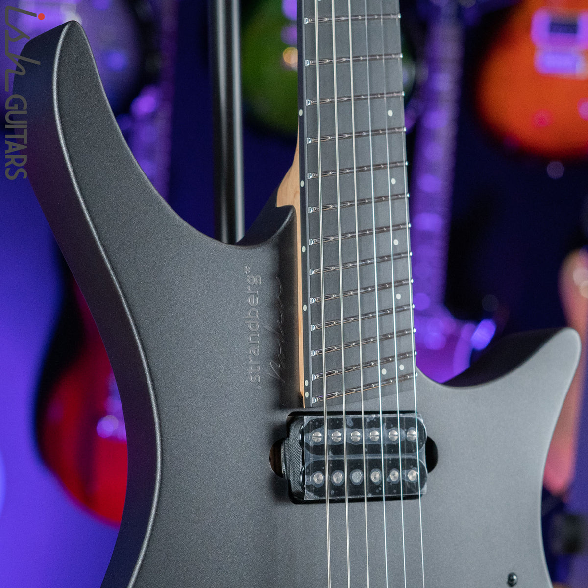 Strandberg Boden Metal NX 6 Multiscale Headless Guitar Black Granite D ...