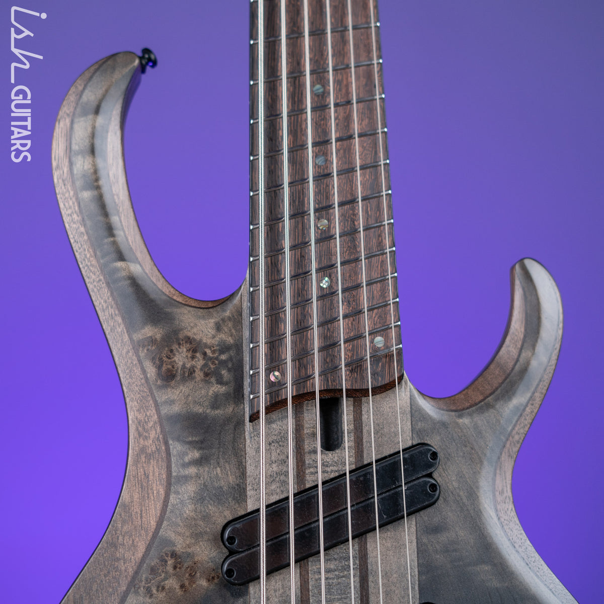 Ibanez BTB806MS Multi-Scale 6-String Bass Transparent Grey Flat – Ish ...