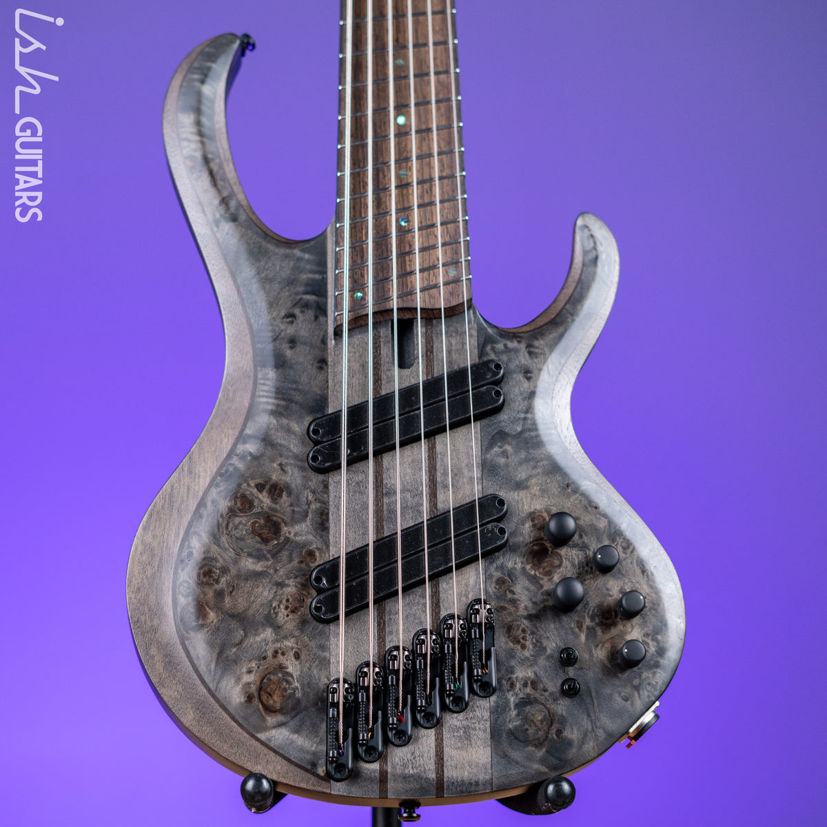 Ibanez BTB806MS Multi-Scale 6-String Bass Transparent Grey Flat – Ish ...