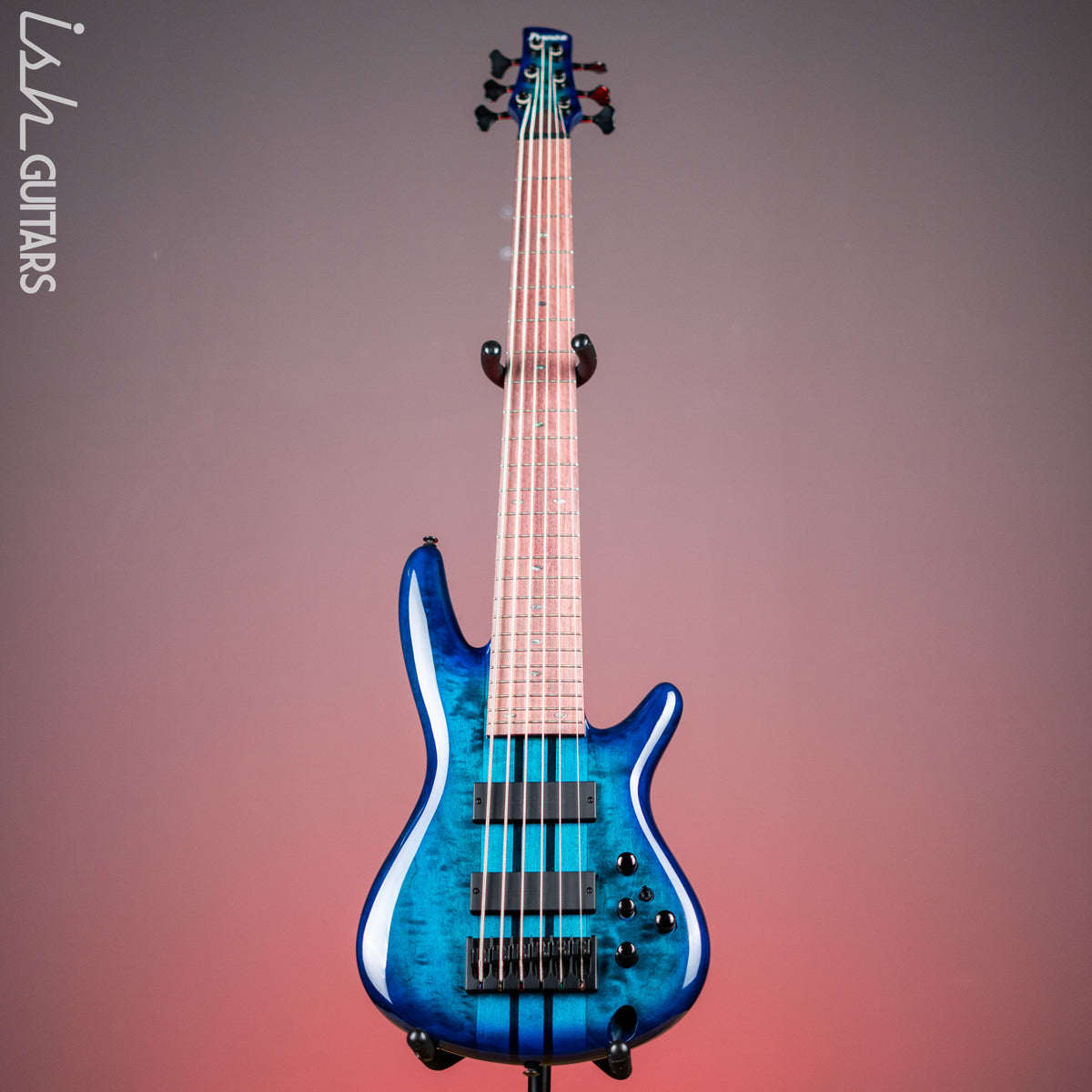 Ibanez Premium ANB306 Adam Nitti Signature 6-String Bass Blue Burst Gl ...