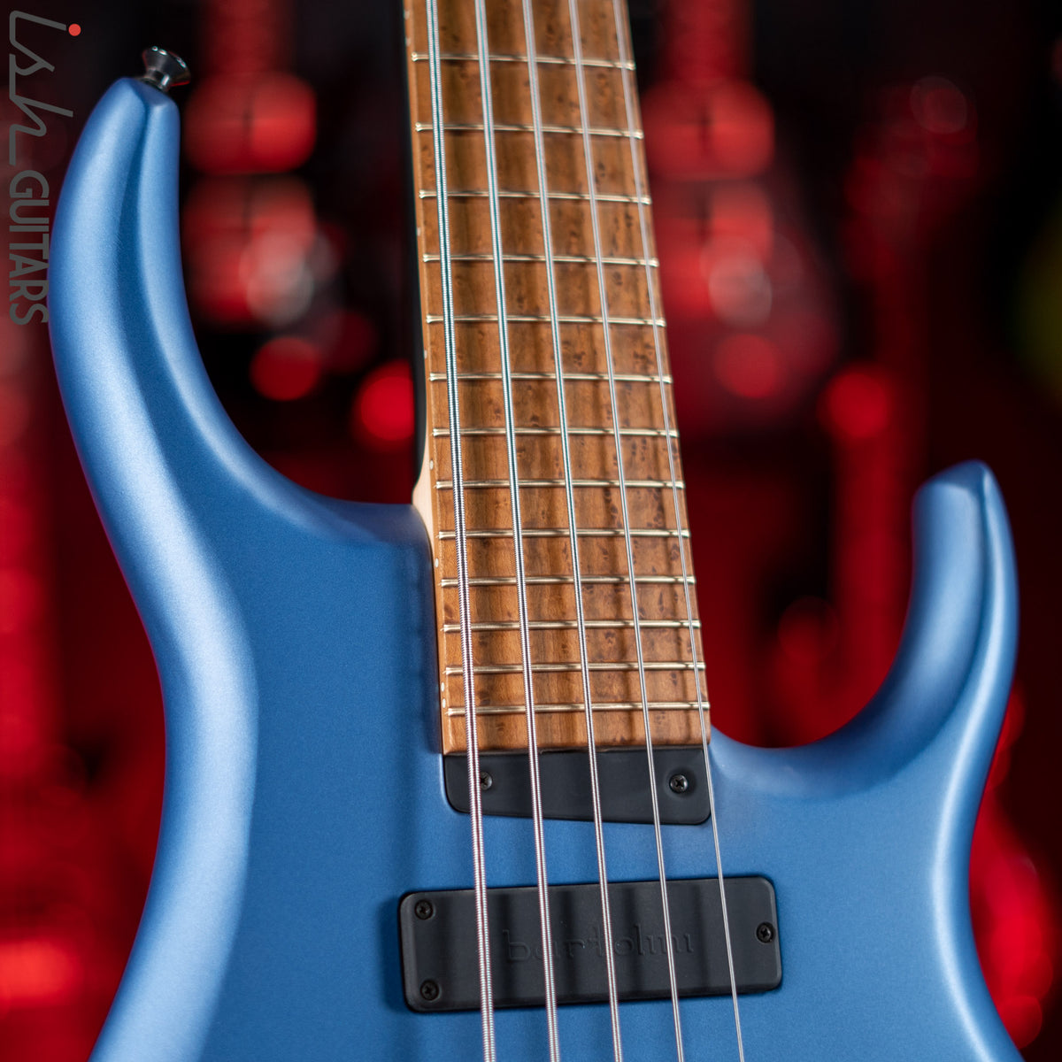 MTD H30D5-24 5-String Short Scale Headless Bass Lake Placid Blue Satin ...
