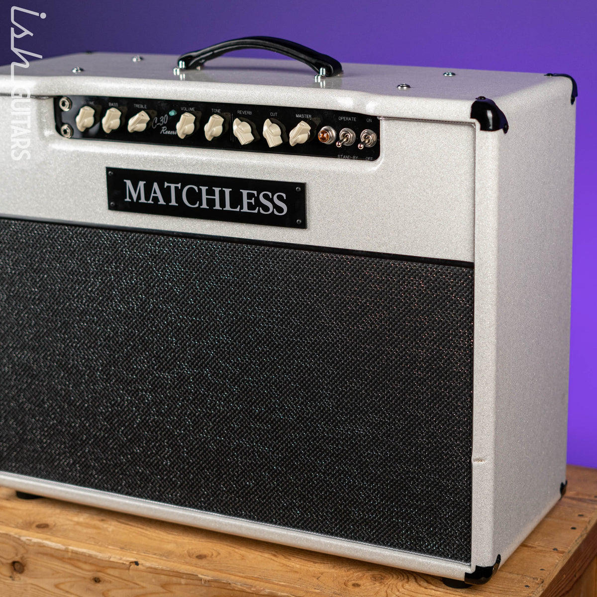 Matchless DC-30 Reverb Sparkle White/Silver Demo – Ish Guitars