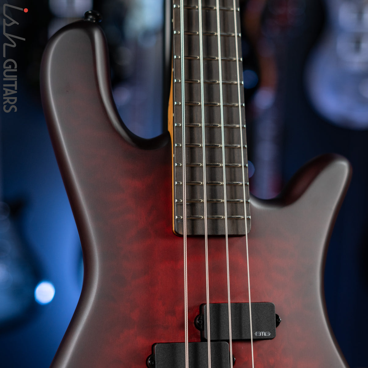 Spector NS Pulse II 4-String Bass Black Cherry Matte Demo – Ish Guitars