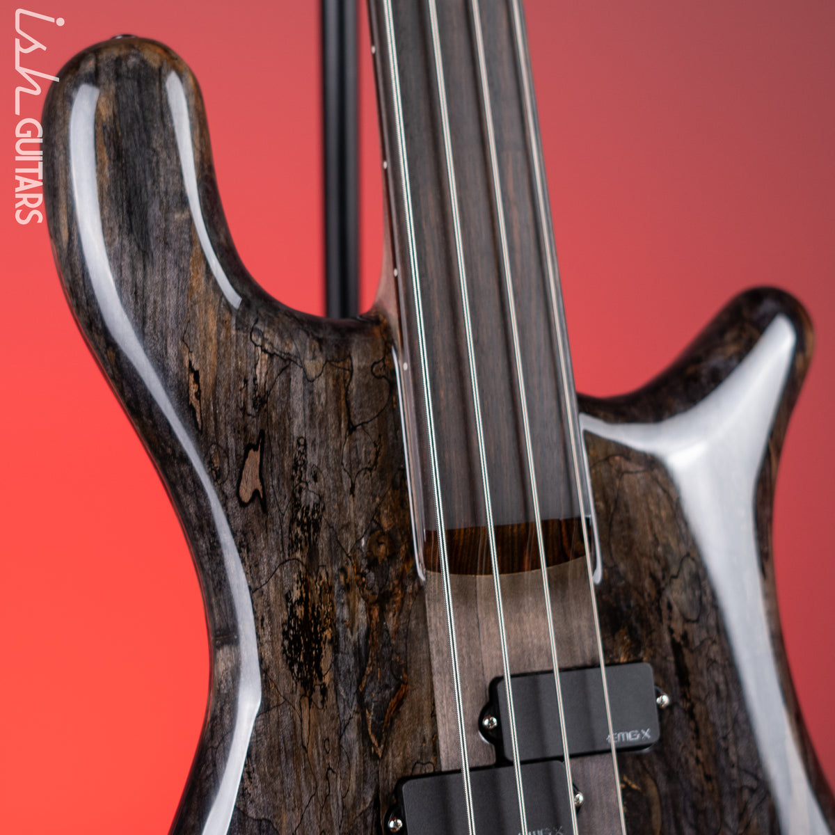 Spector NS-2 4-String Bass Fretless Natural Spalted Maple High Gloss ...